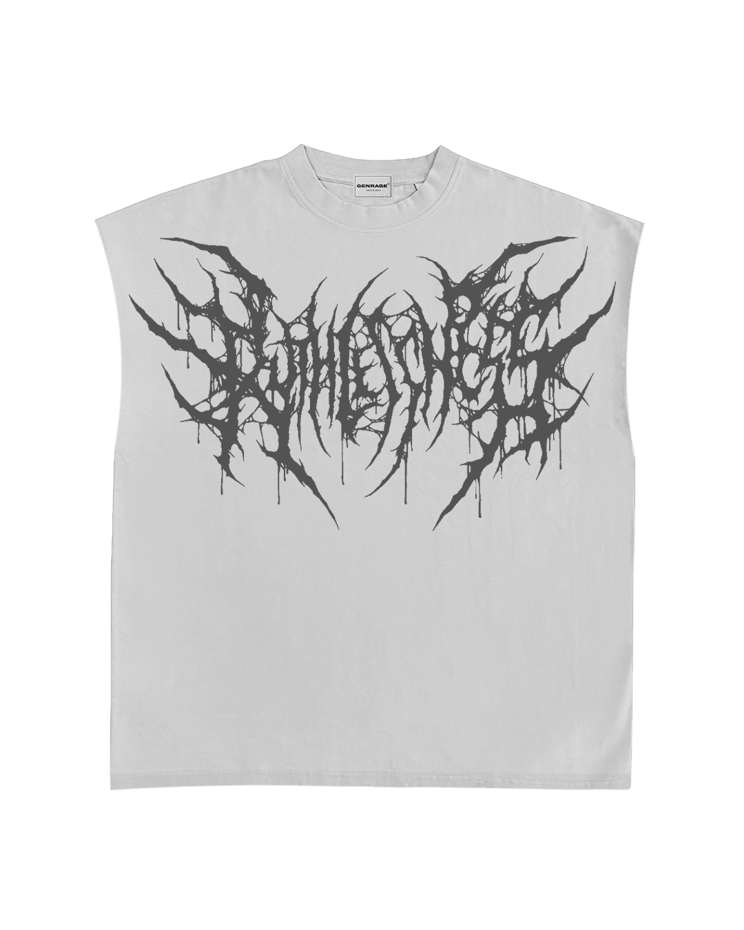 Ruthless Light Grey Unisex Boxy Vest