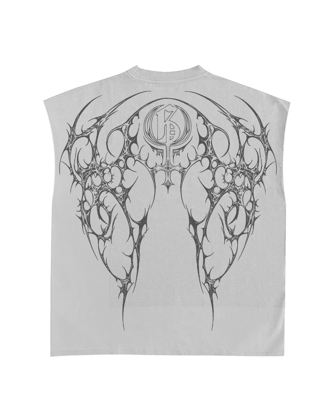 Ruthless Light Grey Unisex Boxy Vest