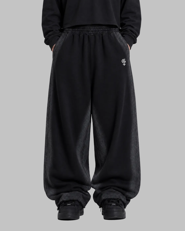 Fade Basic Black Balloon Pants